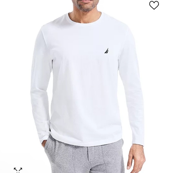 Nautica | Shirts | Mens Jclass Logo Classicfit Crew Longsleeve Tshirt ...